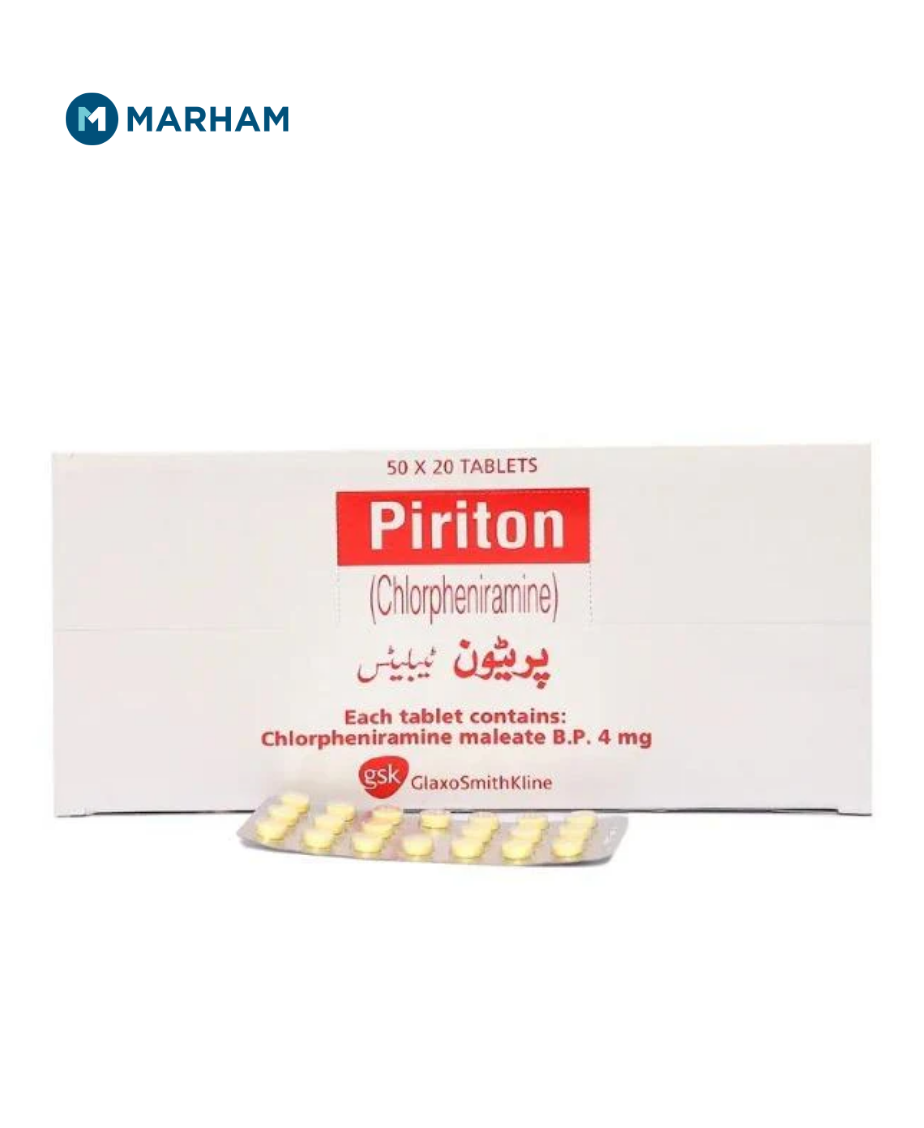 Piriton Tablet Uses, Dosage, Side Effects, and Price in Pakistan