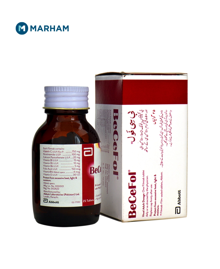 Becefol Tablet Uses, Dosage, Side Effects, and Price in Pakistan